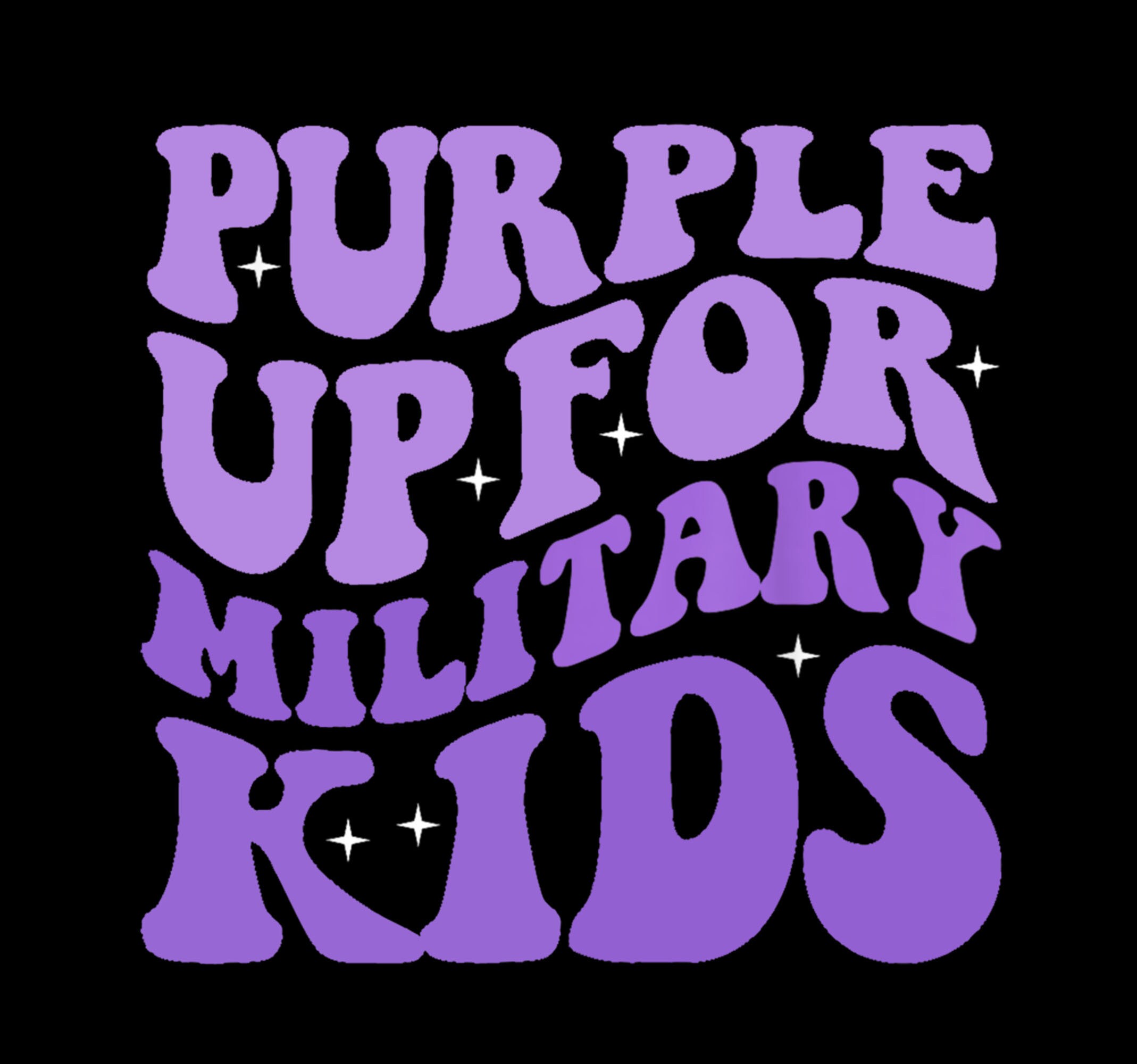 Purple up for Military Kids Png, Month of Military Child Png - Etsy