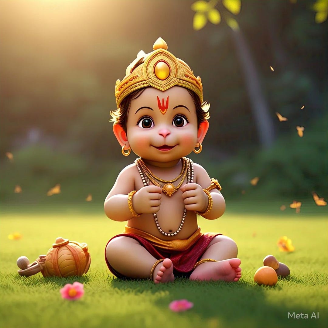 Child Hanuman Ji Photo - Etsy