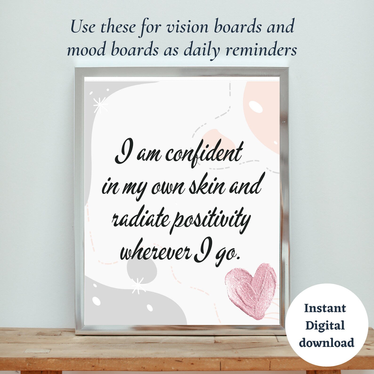 Affirmation Cards Printable Cards Body Positivity Cards Daily Positive ...