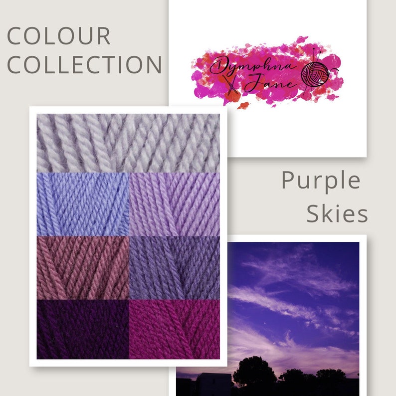 Stylecraft Special Dk Yarn/wool Pack - Purple Skies - Knitting Crochet ...