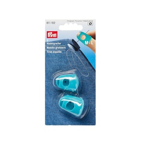 Prym Silicone Needle Grabbers Turquoise M & L Thimble Sewing Quilting ...