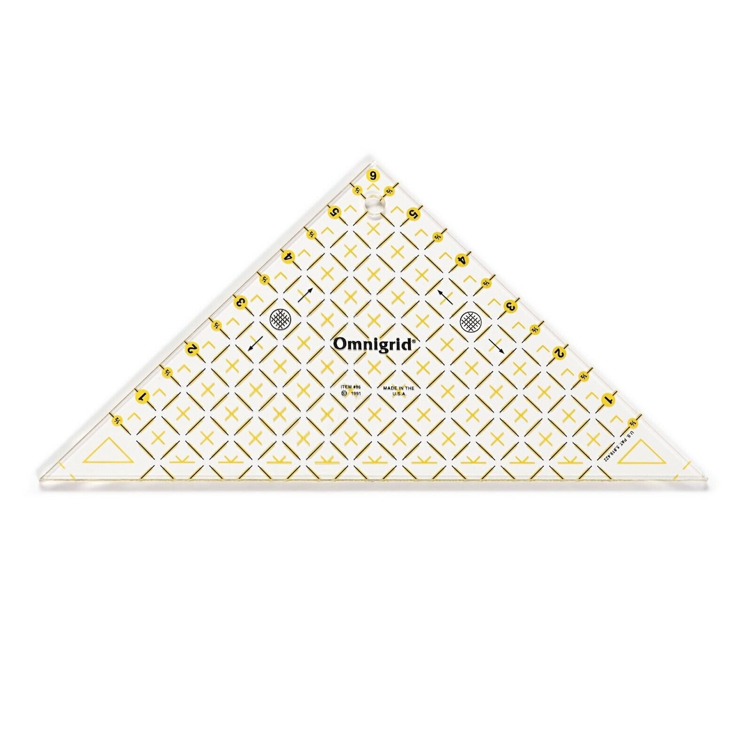 Prym Omnigrid Half Square Quick Triangle 6 Acrylic Ruler Patchwork ...