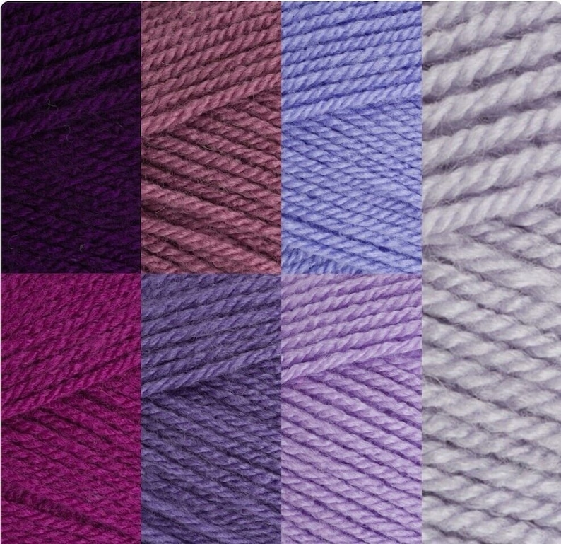 Stylecraft Special Dk Yarn/wool Pack - Purple Skies - Knitting Crochet ...