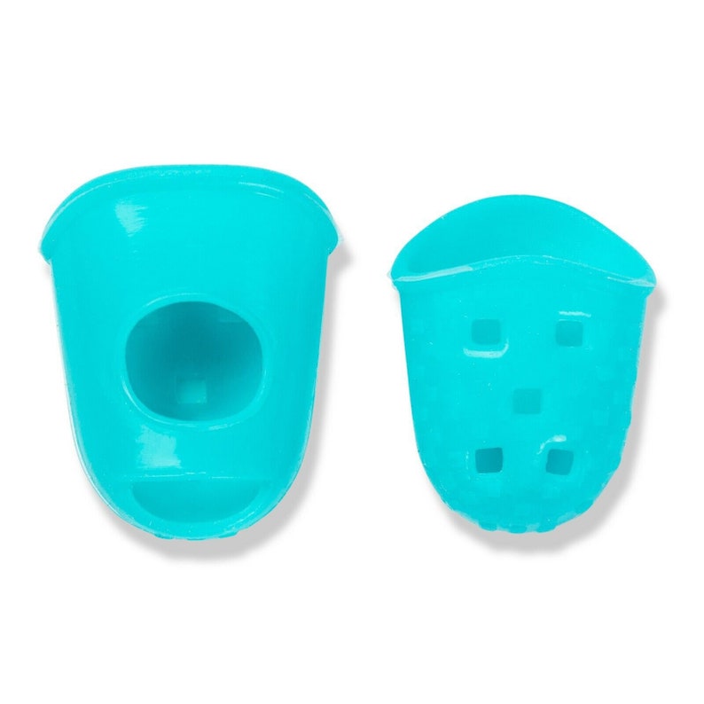 Prym Silicone Needle Grabbers Turquoise M & L Thimble Sewing Quilting ...