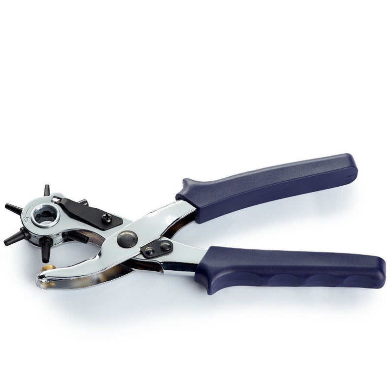 Revolving Punch Pliers 6 Hole Sizes 2.5-5mm Eyelets Leather Textiles ...