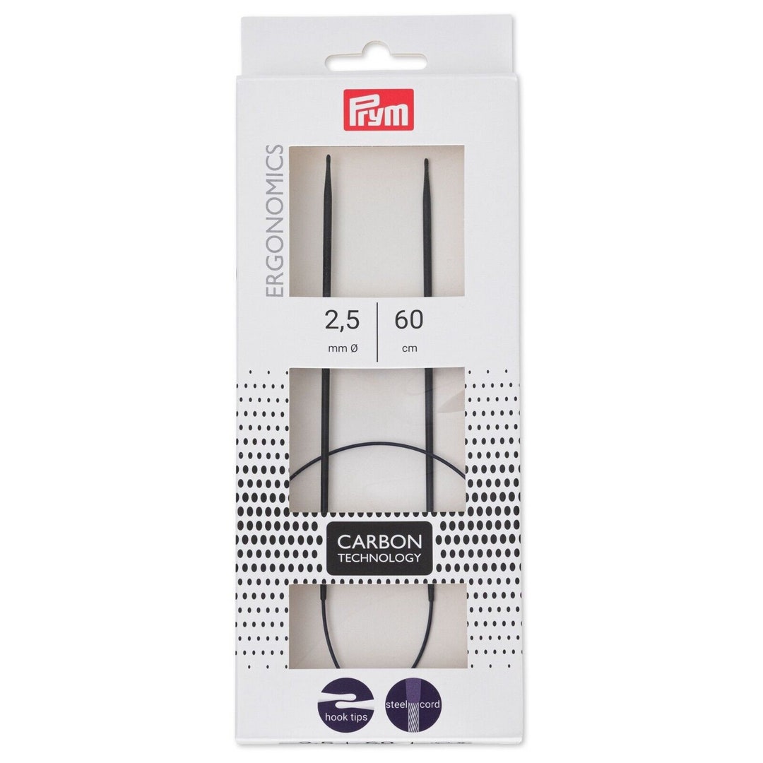 Prym Carbon Tech Ergonomic Circular Knitting Needles/pins 2.5mm 60cm ...