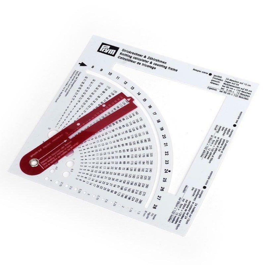 Knitting Calculator and Counting Frame, Knit, Help With Patterns Prym ...