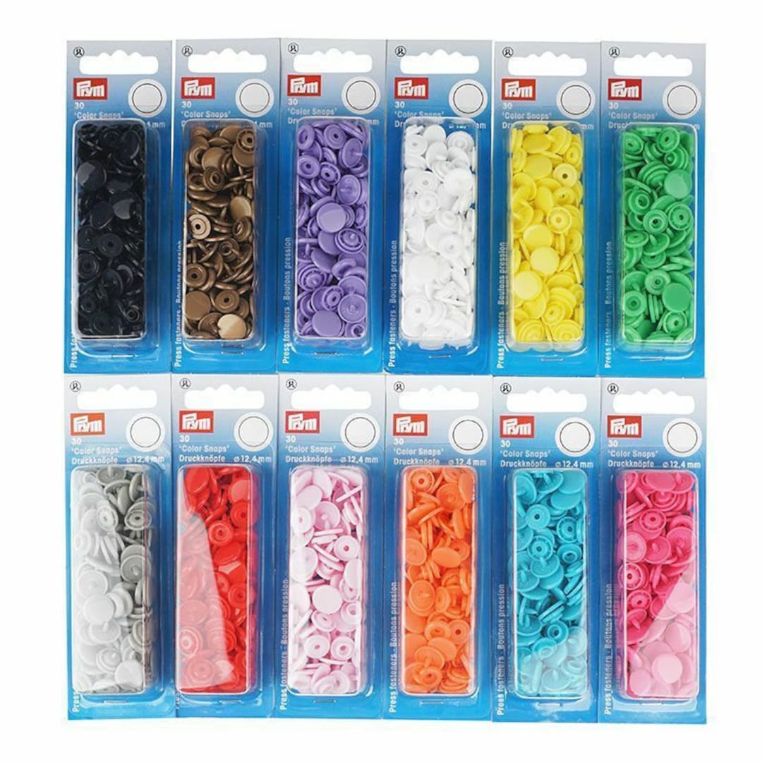 Prym Vario Colorsnaps Colour Snaps Press Fasteners Poppers - Sewing ...