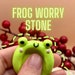 Adopt a Green Frog Cute Worry Warts Pet Goblincore Decoration Handmade ...