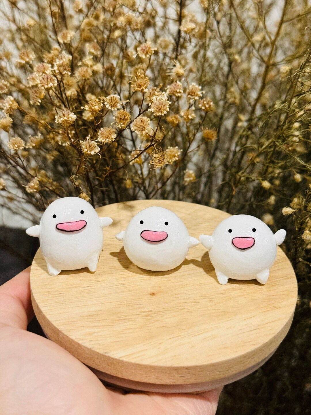 Cute Warawara Spirits Desk Pets Polymer Clay Figurine Worry Warts ...