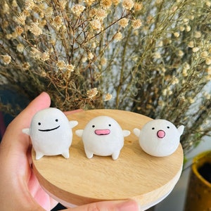 Cute Warawara Spirits Desk Pets Polymer Clay Figurine Worry Warts ...
