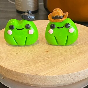 Handmade Miniature Frog Toad Clay Figurine Polymer Clay Sculpture for ...