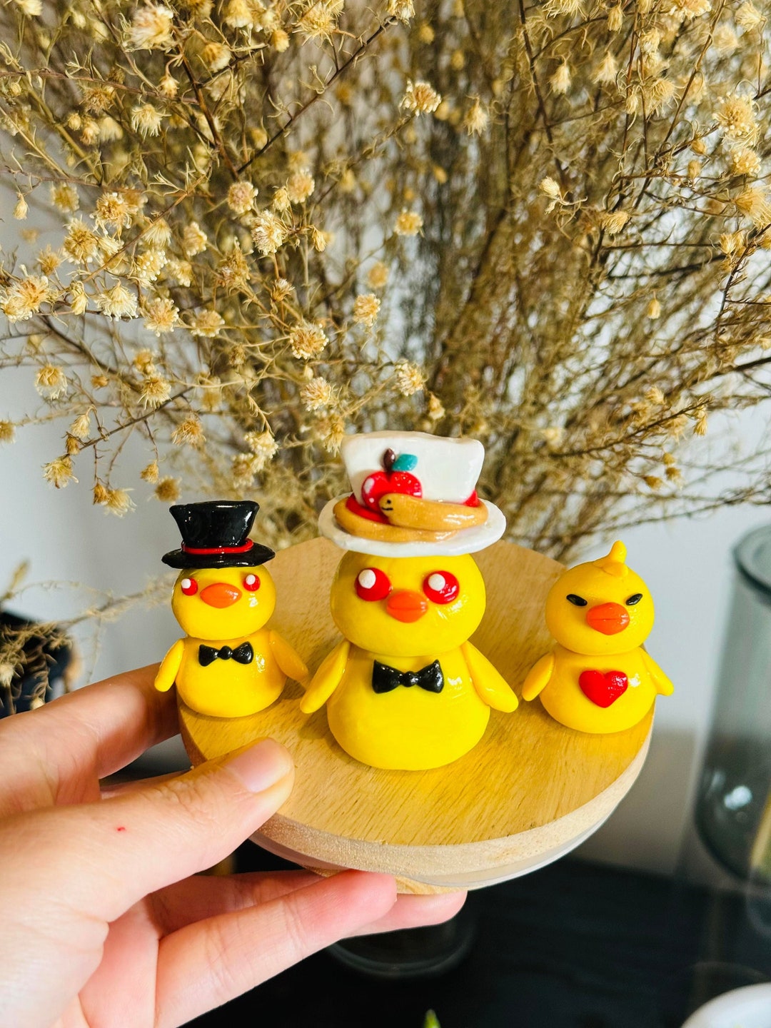 Army of Rubber Ducks Lucifer Hazbin Hotel Handmade Clay Polymer Duck ...