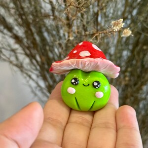Adopt a Mushroom Frog Worry Warts Pet Goblincore Decoration Handmade ...