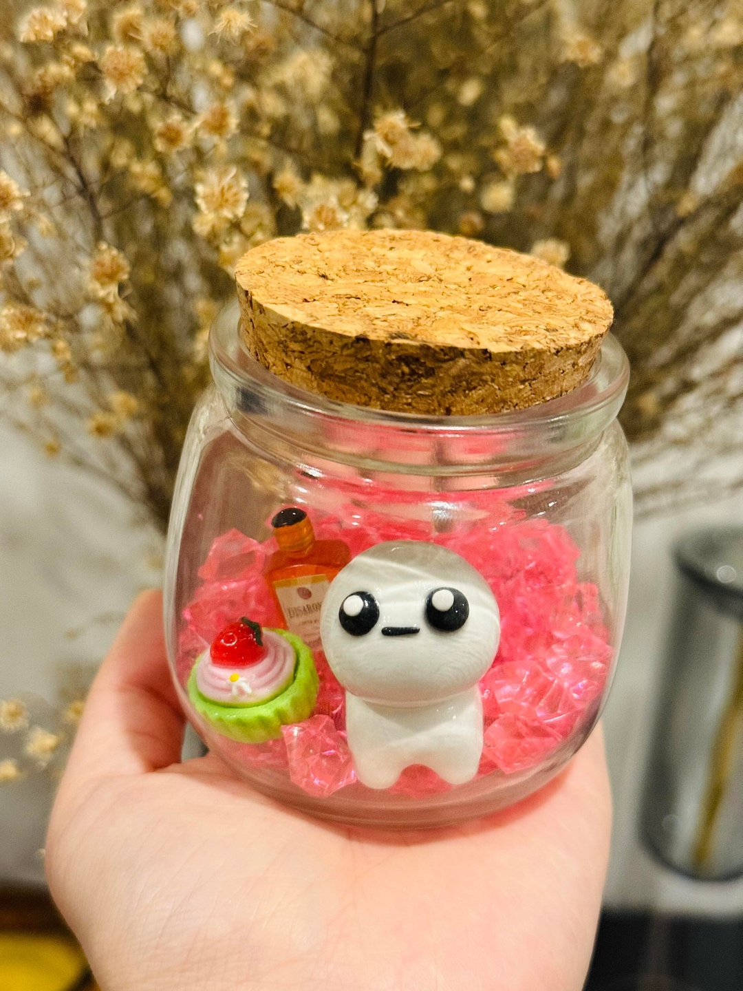Adopt a Yippee TBH Creature in a Jar With Crystals Handmade Miniature ...