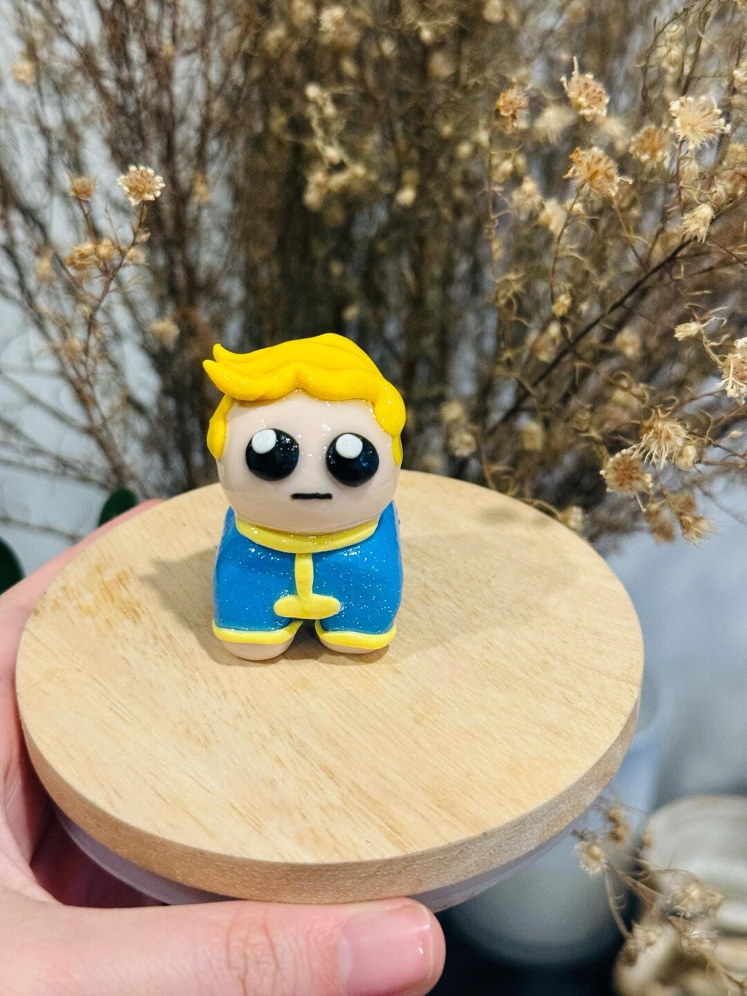 Adopt a Vault Boy From Fallout in a Jar Fallout 4 Handmade Clay Ponmi ...