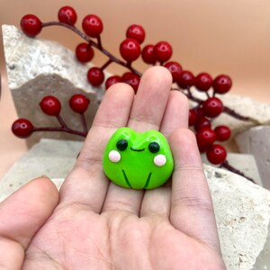 Handmade Miniature Frog Toad Clay Figurine Polymer Clay Sculpture for ...