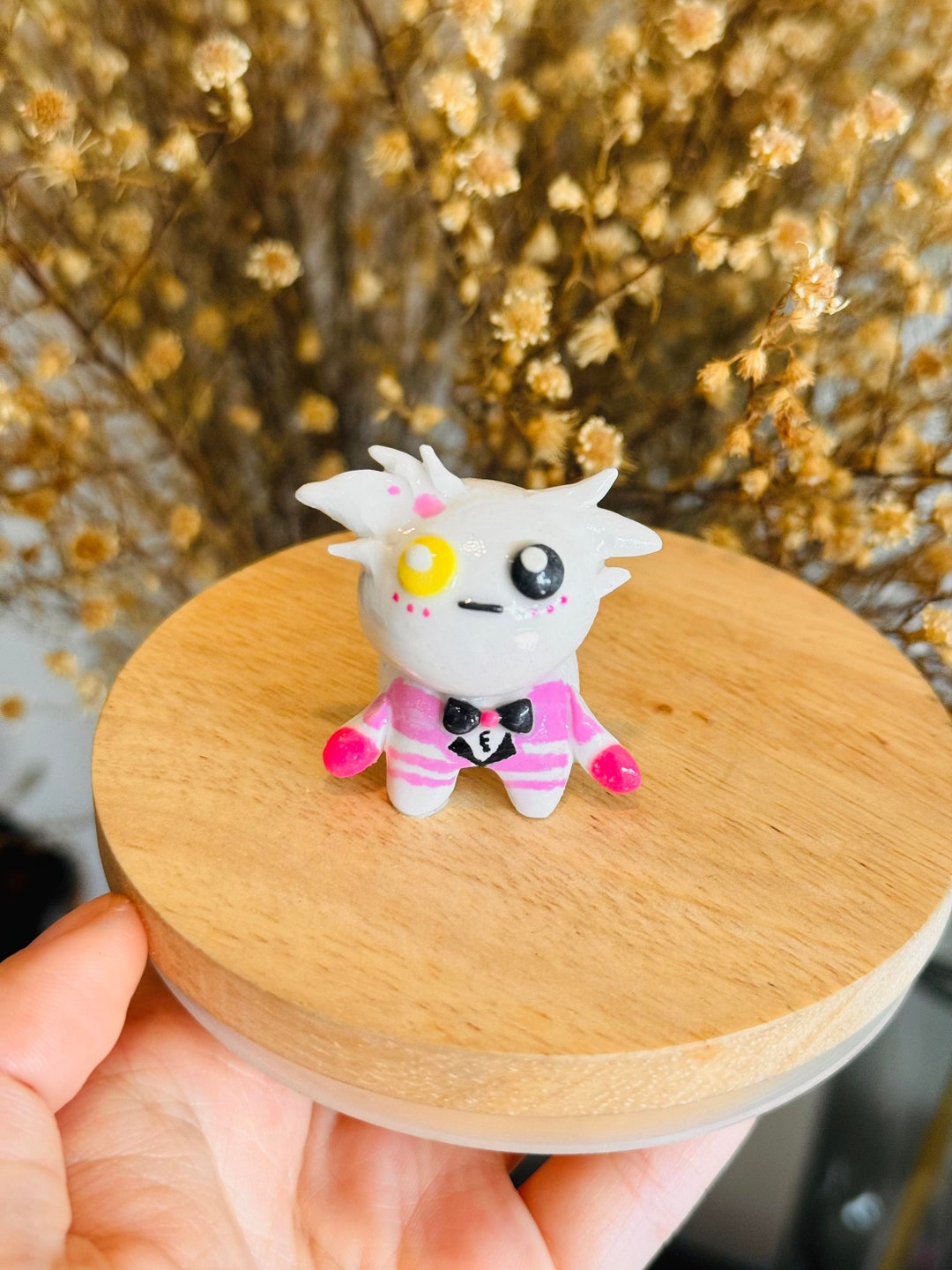 Yippee Angel Dust From Hazbin Hotel TBH Creature Figurine Handmade ...