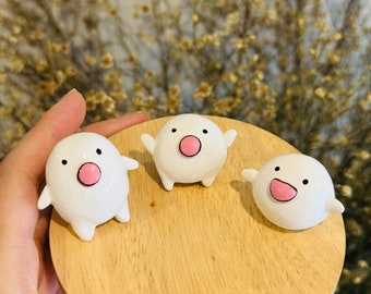 Cute Warawara Spirits Desk Pets Polymer Clay Figurine Worry Warts ...