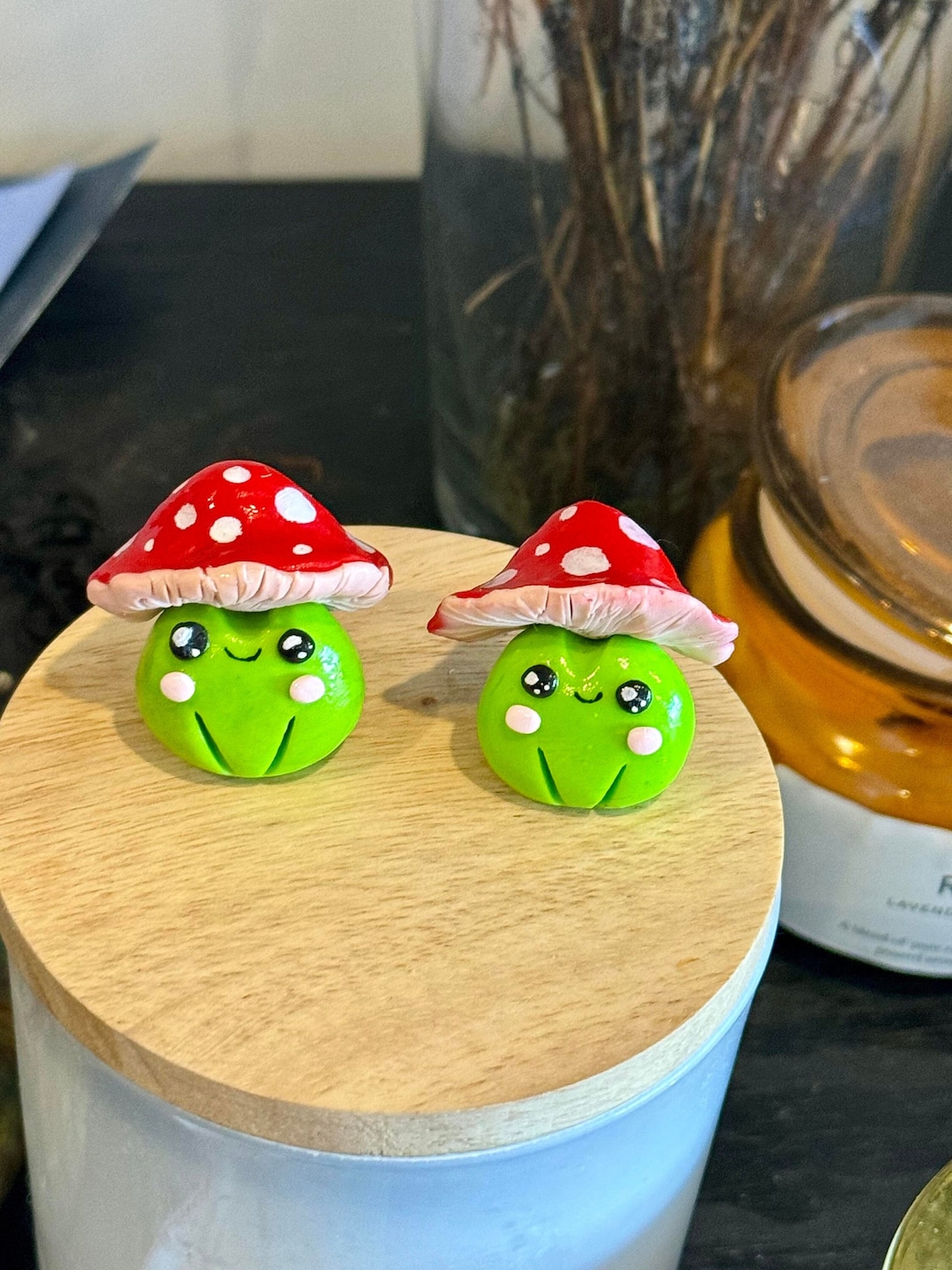 Adopt a Mushroom Frog Worry Warts Pet Goblincore Decoration Handmade ...