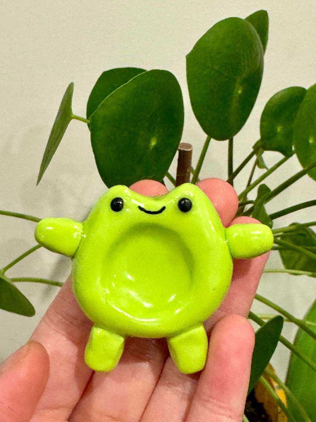 Cute Frog Worry Stone Handmade Miniature Figurine Polymer - Etsy