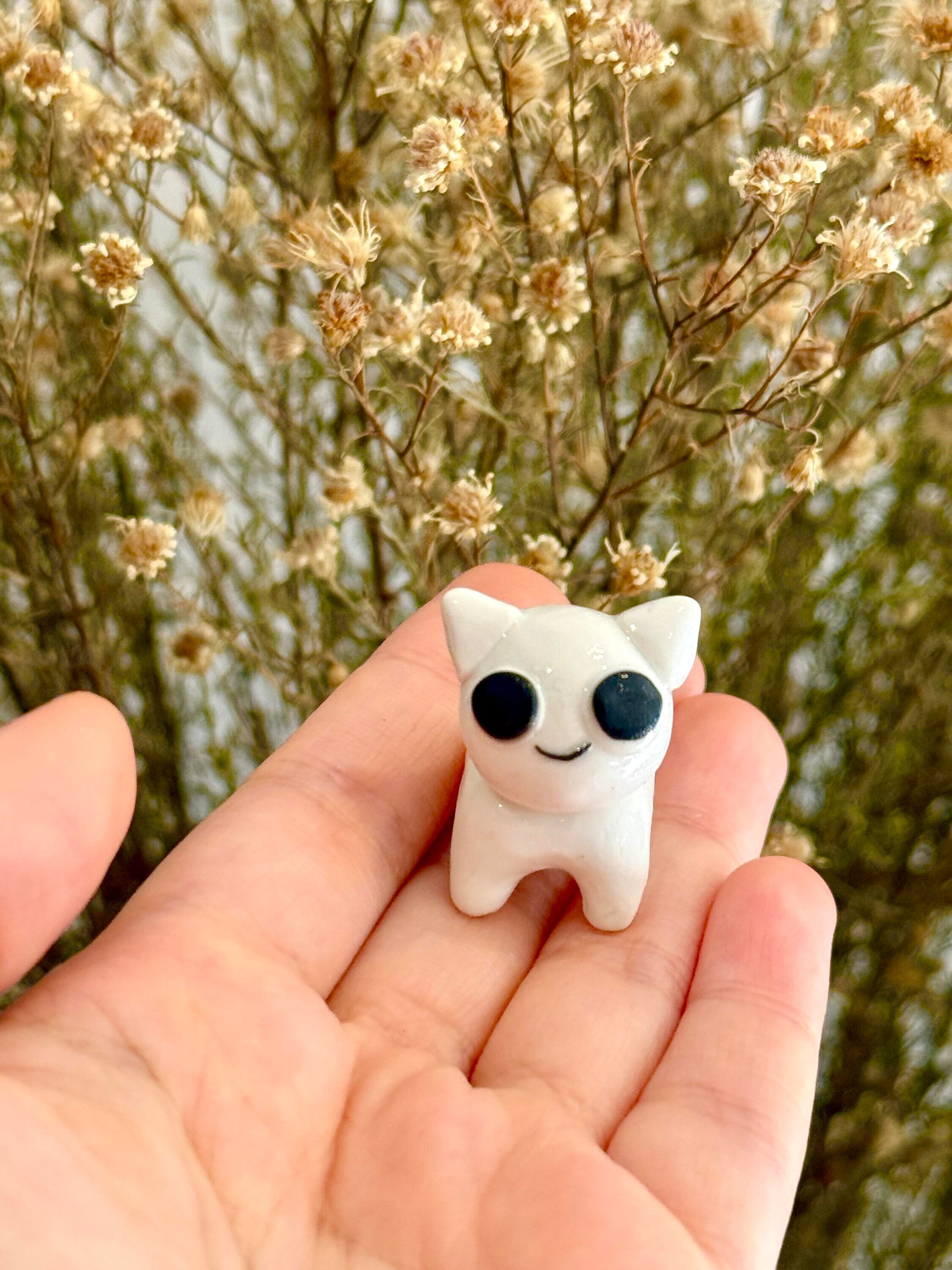 BTW Creature Cute White Cat ADHD Cat Autism Creature Toy - Etsy