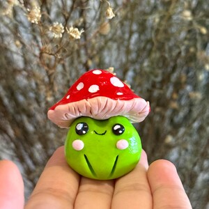 Adopt a Mushroom Frog Worry Warts Pet Goblincore Decoration Handmade ...