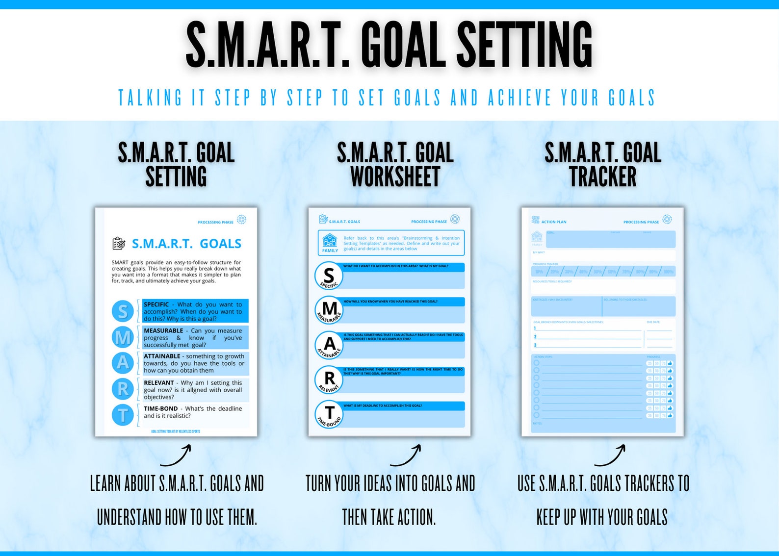 Goal Setting Toolkit | SMART Goal Setting Worksheets | Goal Setting ...