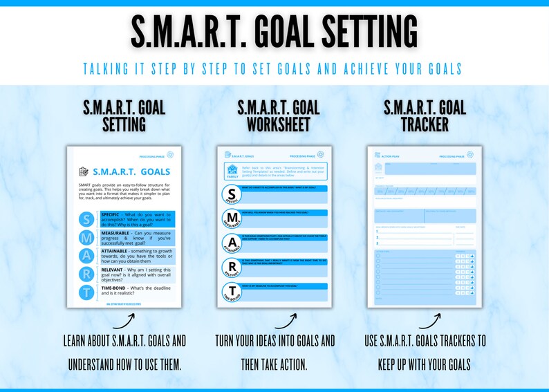 Goal Setting Toolkit | SMART Goal Setting Worksheets | Goal Setting ...