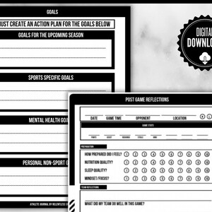 Sports Journal Guidebook | Journal Template | Printable Journal ...