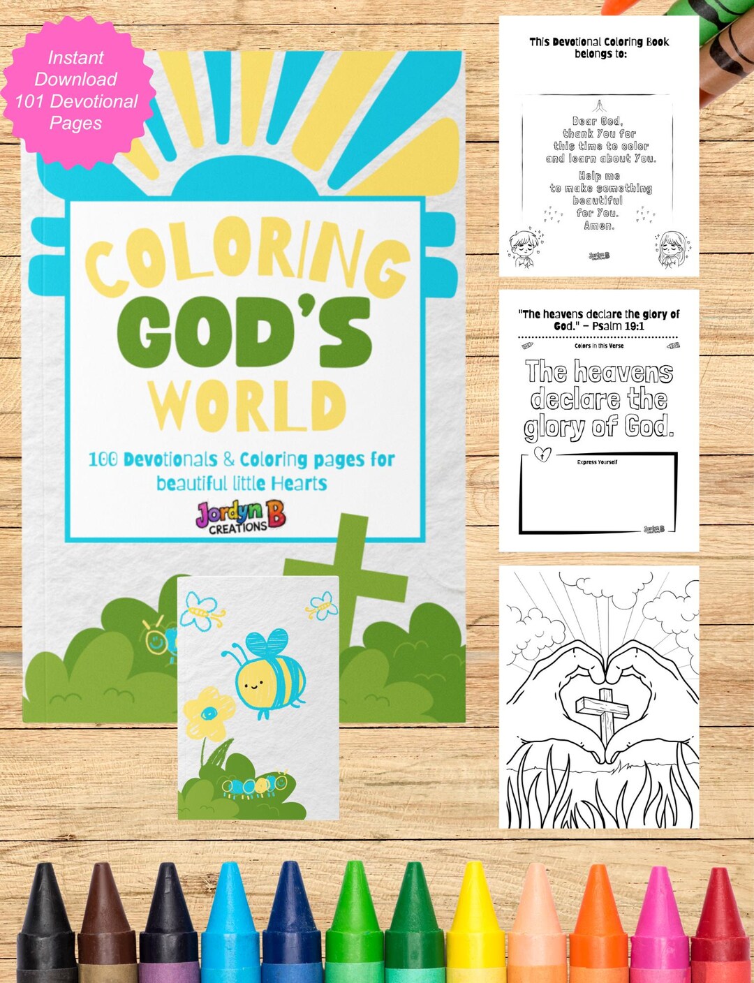 Kids Devotional Coloring Book | Devotions | Digital Coloring Book ...