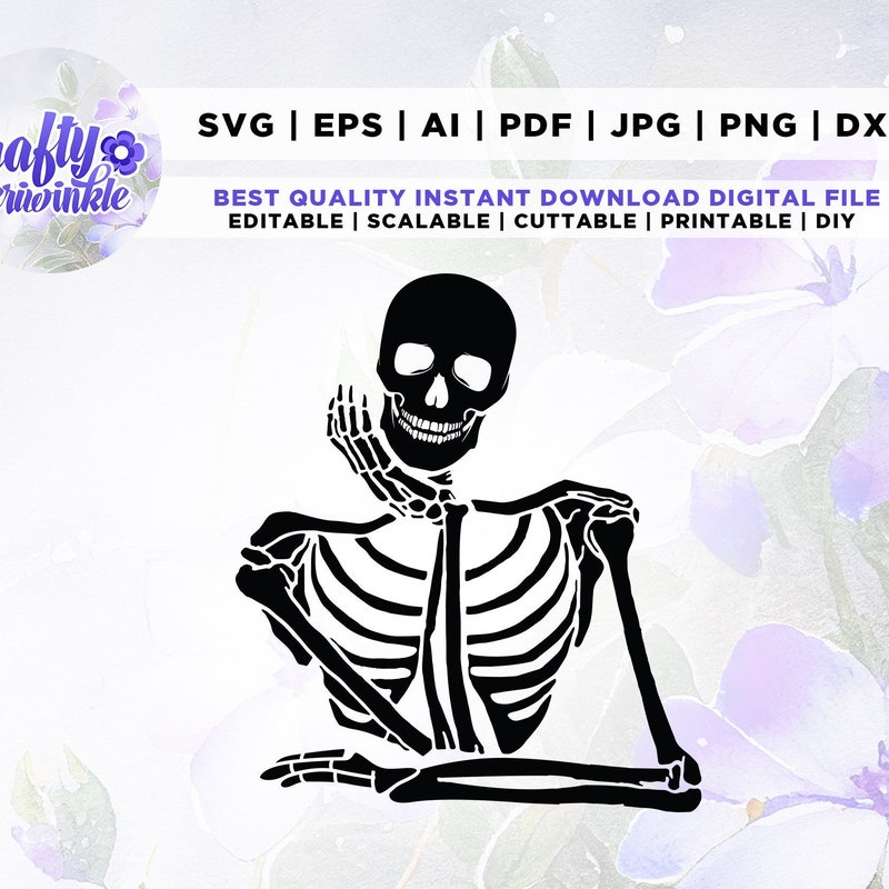 Skeleton Svg - Etsy