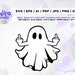 Ghost Middle Finger Svg Png, Halloween Svg Png, Cute Svg, Sublimation ...