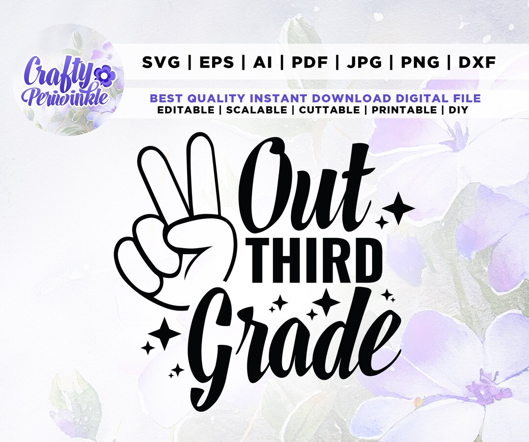 3rd Grade Graduation Svg, Goodbye 3rd Grade Svg, 3rd Grade Graduation ...