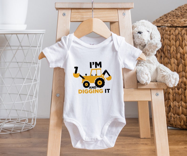I'm 1 and Digging It Svg Construction Svg 1st Year - Etsy