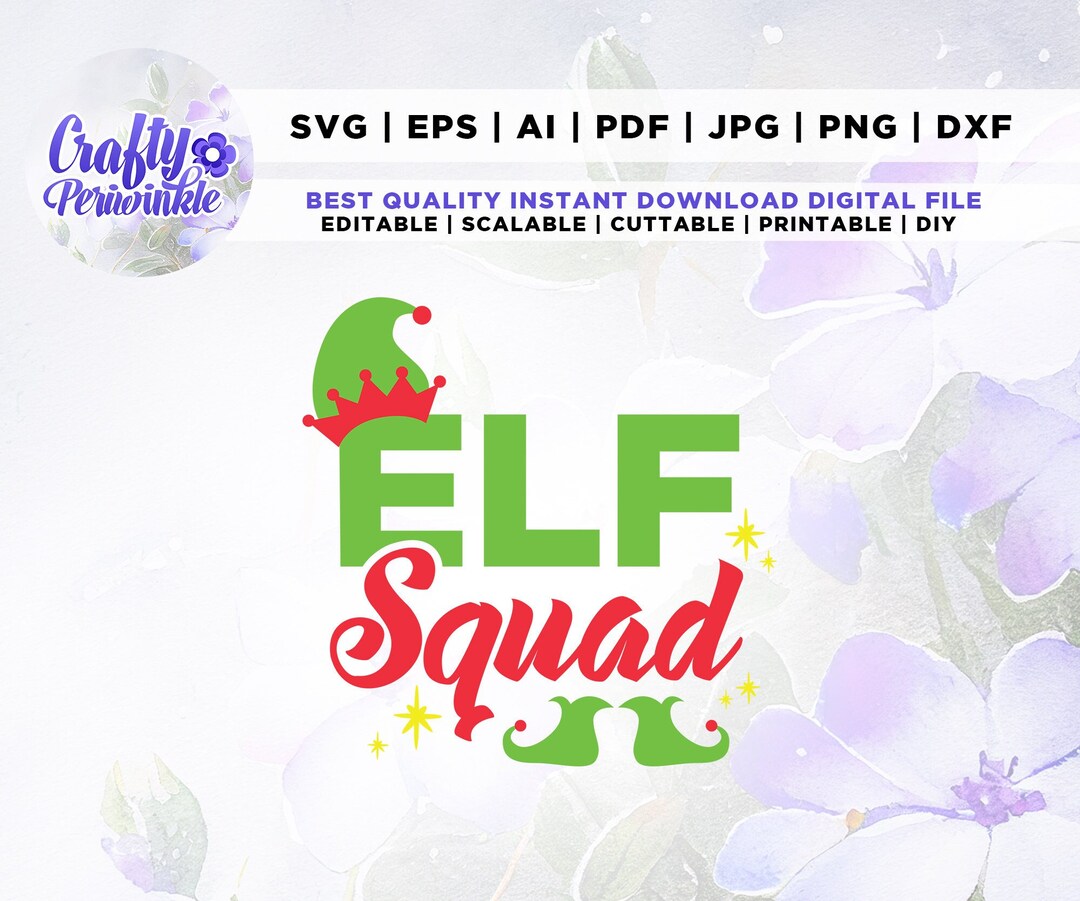 Elf SVG, Elf Squad SVG, Christmas SVG, Cricut, Png, Svg, Sublimation ...