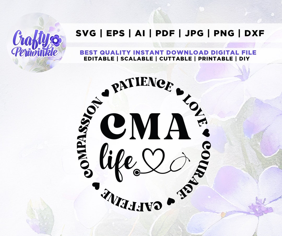 Cma Life Svg, Registered Nurse Svg, Files for Cricut, Nurse Shirt ...
