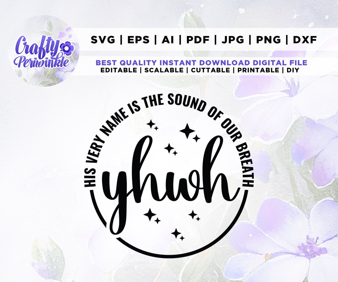 YHWH Svg, Wahweh Svg, Religion Svg, Bible Svg, Christianity Svg, Bible ...