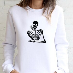 Bored Skeleton Svg, Funny Gothic Svg, Silhouette, Png, Cricut, Png, Svg ...