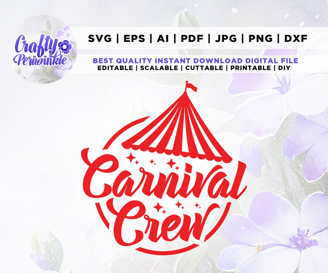 Carnival Crew Svg, Cricut, Silhouette, Cricut, Png, Svg, Circus ...