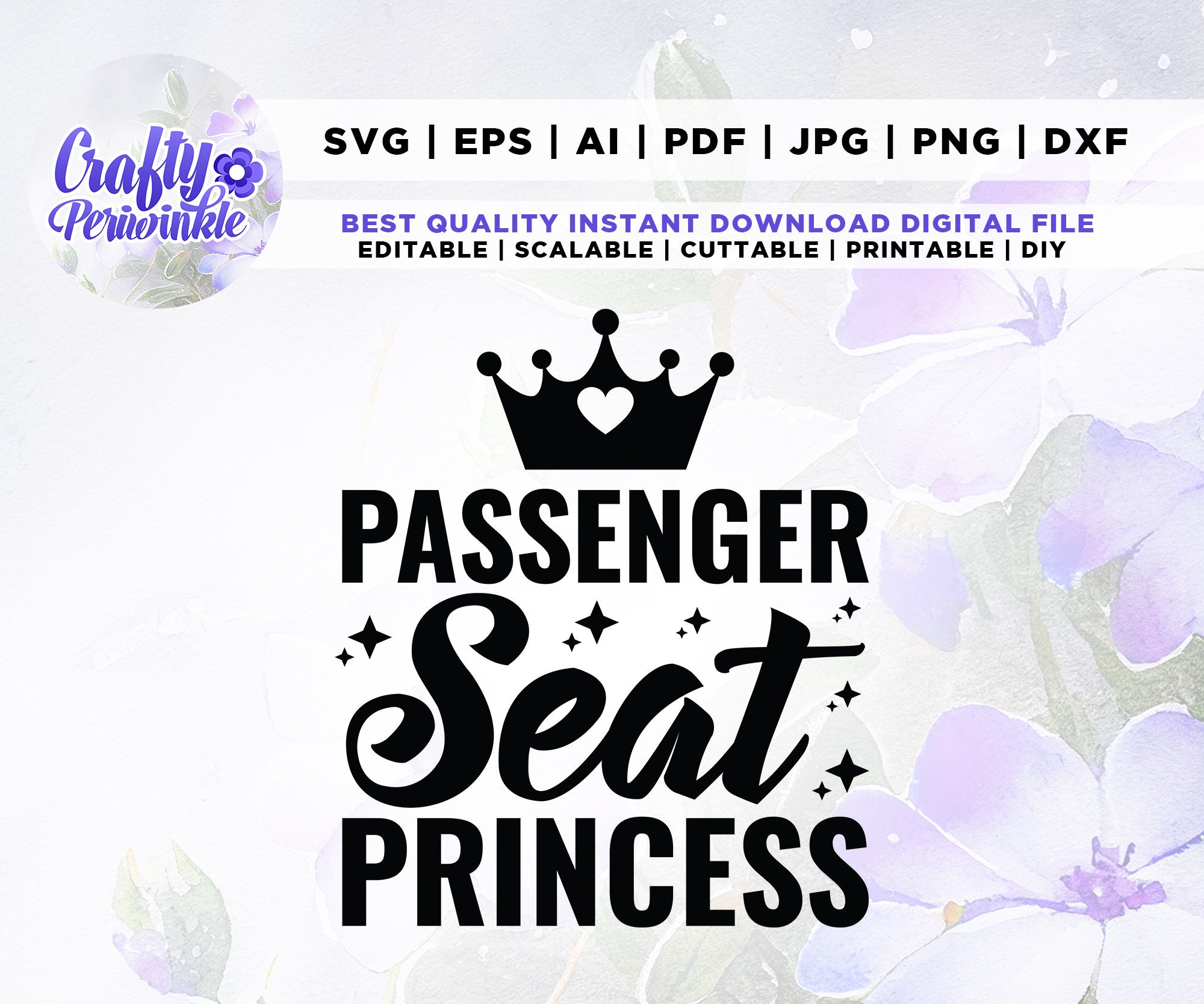 Passenger Seat Princess Svg Trip Svg Png Summer Quote Cut - Etsy
