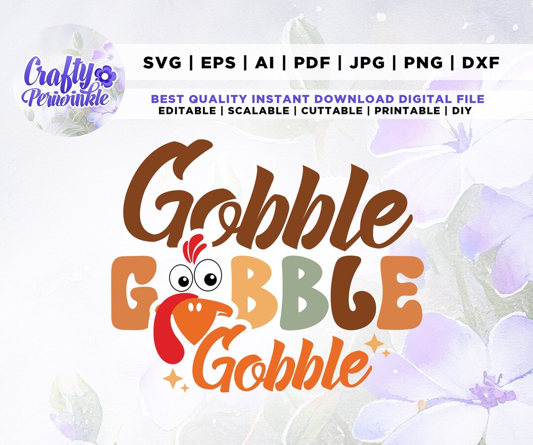 Thanksgiving Gobble Svg, Turkey Png, Family Sweatshirt, Thanksgiving ...