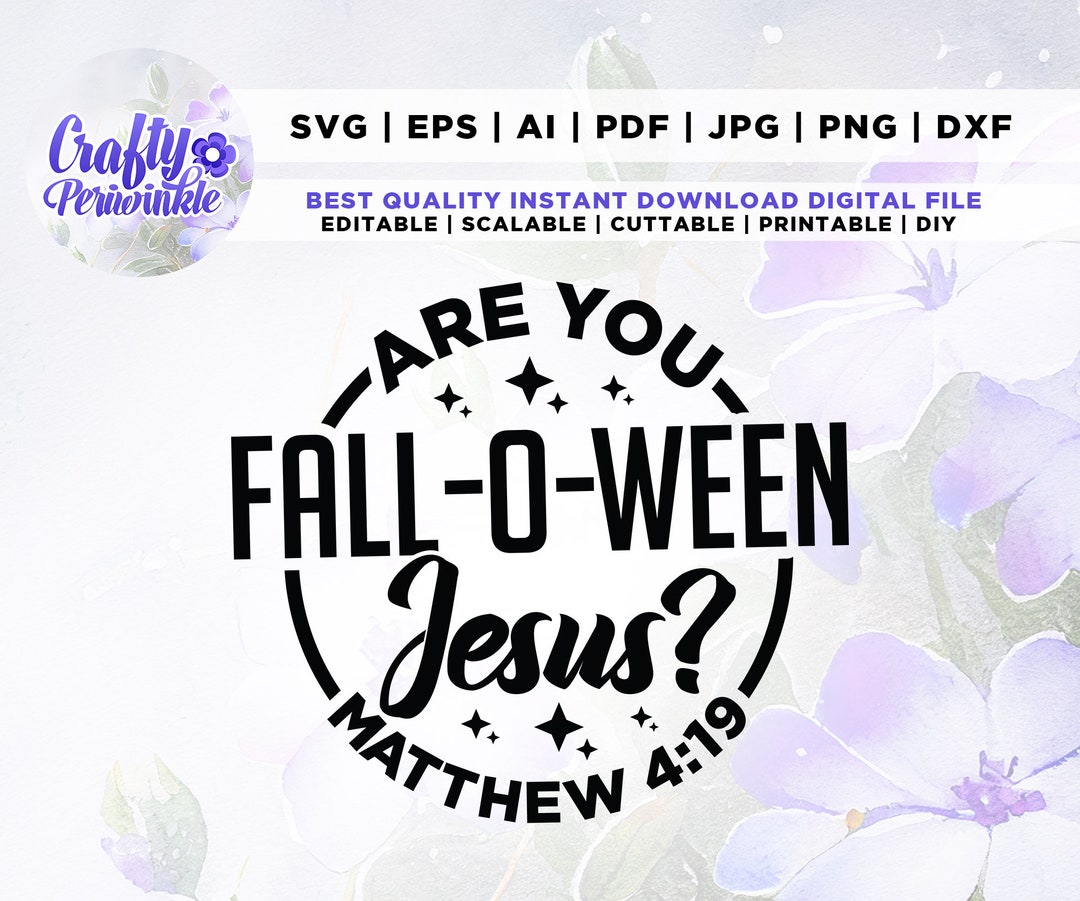 Are You Fall O Ween Jesus, Halloween Svg, Cricut, Png, Svg, Sublimation ...