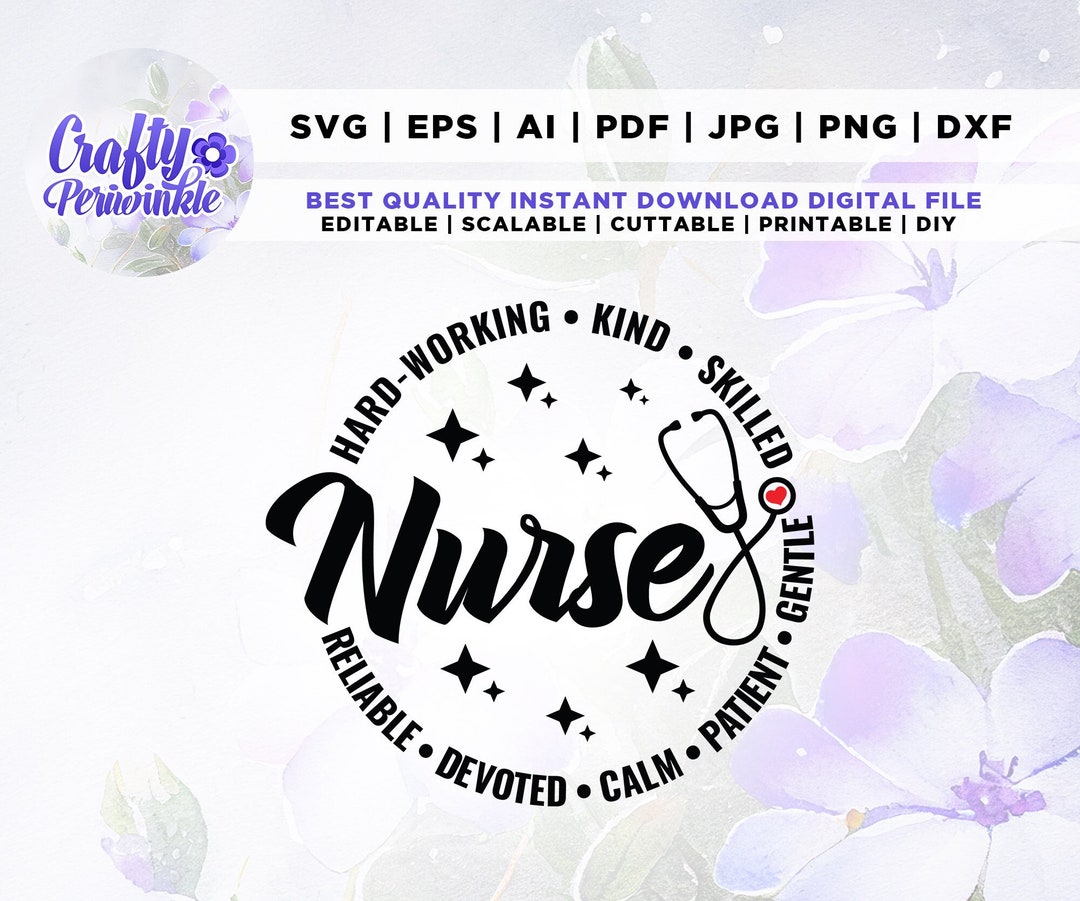 Nurse Svg , Nurse Png, Cricut, Png, Svg, Sublimation, Nurse Svg Design ...