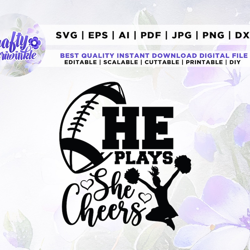 Football and Cheer Svg - Etsy