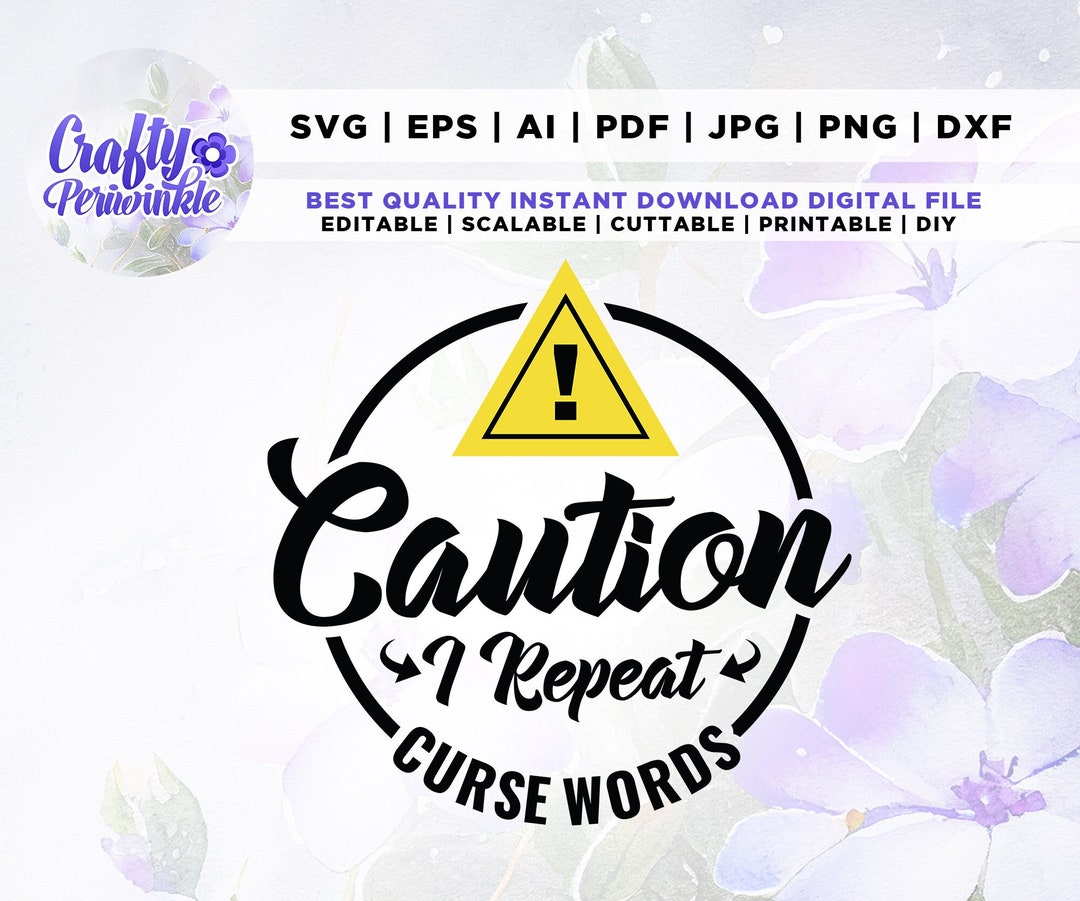 Caution I Repeat Curse Words Svg Kid Shirt Svg Boy Shirt - Etsy