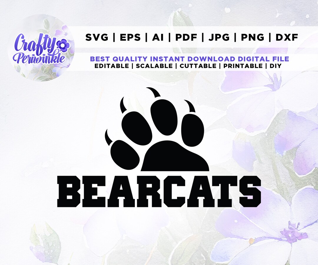 Bearcats Svg, Bearcat Svg, Mascot Svg, School Svg, T-shirts ...