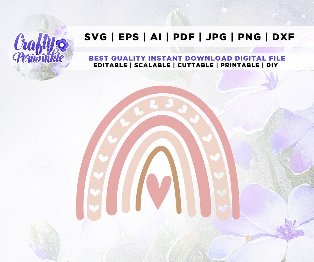 Rainbow Svg, Rainbow Bundle Svg for Cricut, Boho Rainbow Svg Files,cute ...