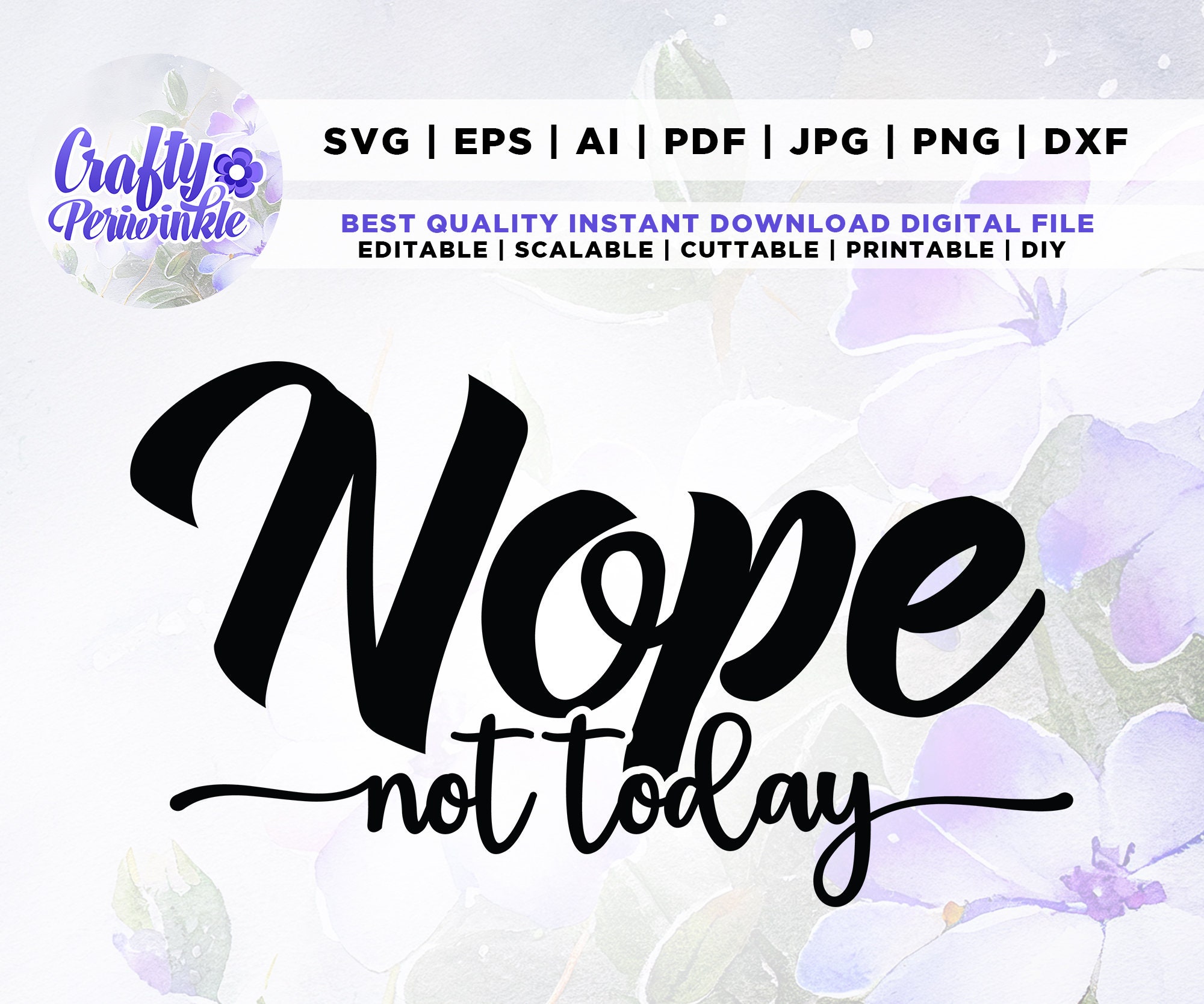 Nope Not Today SVG Nope Not Today PNG Wine Glass Svg - Etsy