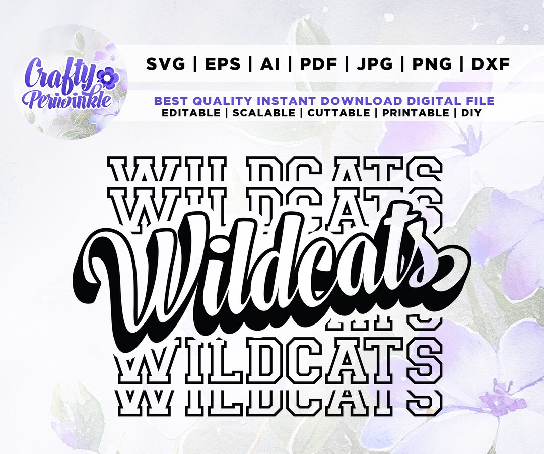 Wildcats Echo Svg, School Spirit, Cheer Svg, Football Baseball ...